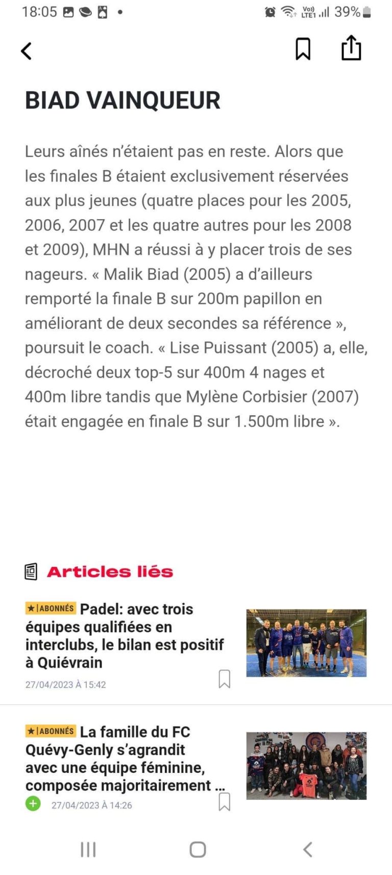 Championnat de Belgique Open 2023 - MHN